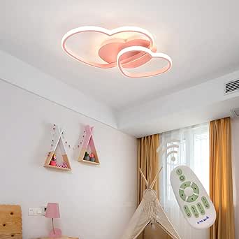 NINEZ Lámpara LED de techo regulable para habitación de niñas ...