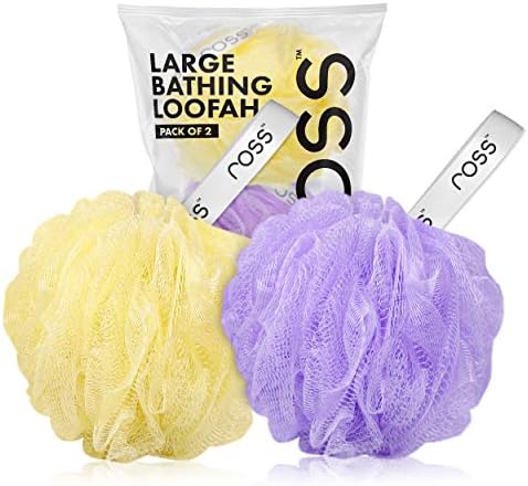 Ross Large Bath Loofah Sponge Scrubber Exfoliator For High Lather ...
