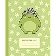 Composition Book: Cute Frog Cowboy Hat Daisy Flower | College Ruled ...