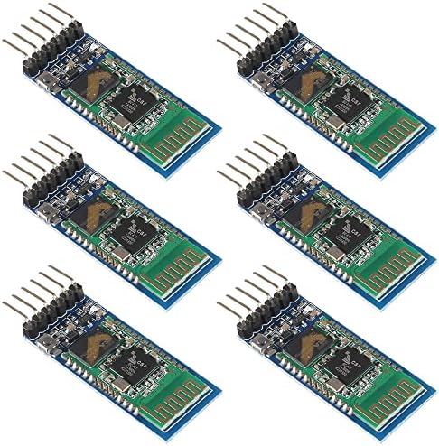 Coliao 6pcs HC-05 Bluetooth Module Serial Wireless RF Transceiver ...