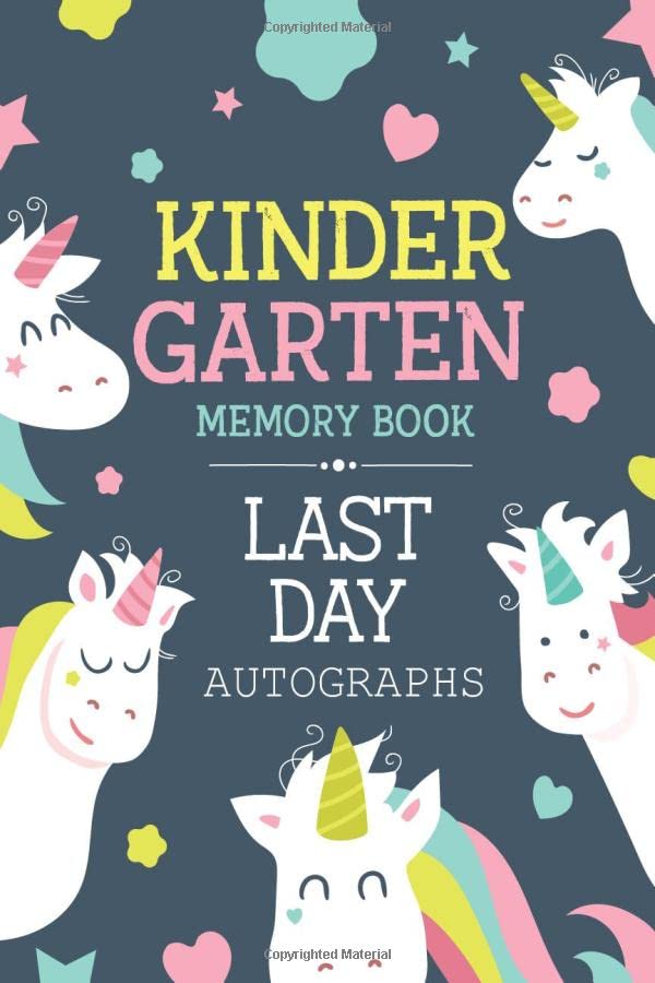 Kindergarten Memory Book Last Day Autographs: Keepsake For Students ...
