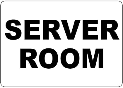 Amazon.com: Server Room LABEL DECAL STICKER Sticks to Any Surface 10x7 ...