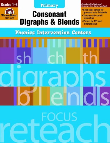 Phonics Intervention Centers: Consonant Digraphs and Blends, Grades 1-3 ...