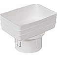4x6x4 Downspout Adapter (White) - - Amazon.com