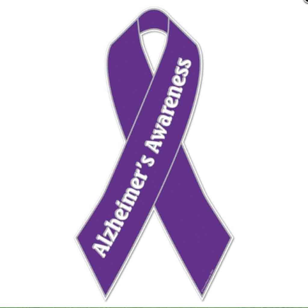 Alzheimer's Awareness Ribbon Yard Sign with Stakes: Amazon.co.uk ...
