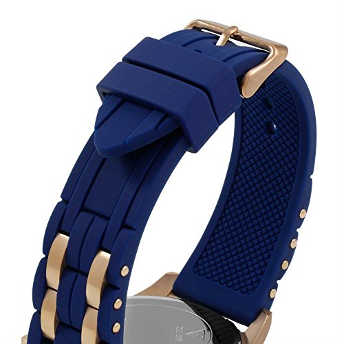 Guess Oasis Blue Dial Blue Rubber Men's Watch W0366G4 on Galleon ...