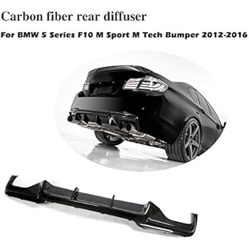 Amazon.com: jcsportline Carbon Fiber Rear Diffuser for BMW F10 M-Sport ...