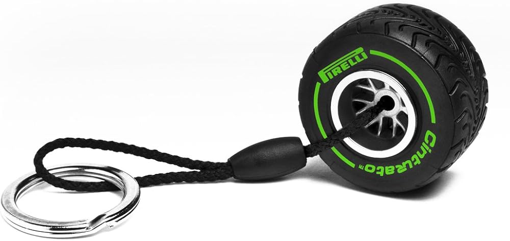 Pirelli Green Rim Replica Tyre Keyring Motorsport F1: Amazon.co.uk ...