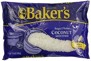 Amazon.com : Baker's Angel Flake Coconut Bag, 14 oz : Grocery & Gourmet ...