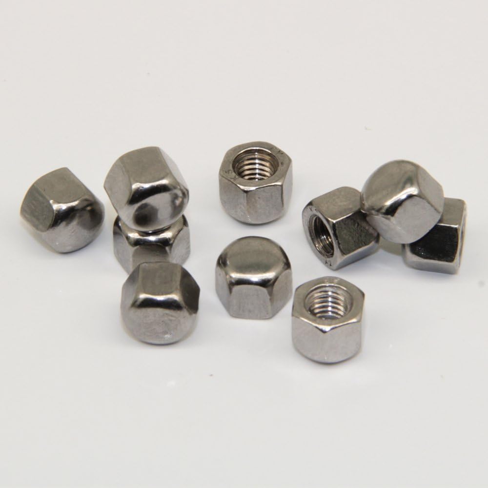 10 Stück Hutmuttern M6 niedr. Form DIN 917 Edelstahl A2: Amazon.de ...
