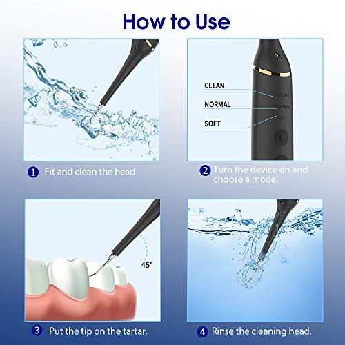 Plaque Remover for Teeth, Ultrasonic Tooth Cleaner Tartar Remover ...