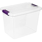 Amazon.com - Sterilite 66 Qt ClearView Latch Storage Box, Stackable Bin with Latching Lid ...