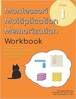 Grade 1 Montessori Math Multiplication Memorization Workbook ...
