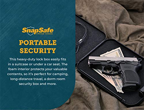 SnapSafe Portable Combination Lock Box for Guns and Valuables ...