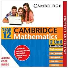 Cambridge 2 Unit Mathematics Year 12 Interactve Textbook (Cambridge ...