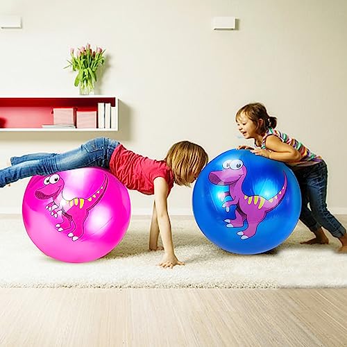 2 Pcs Hopper Ball, 18inch Jumping Bouncy Balls for Kids 3 4 5 6,Sport ...