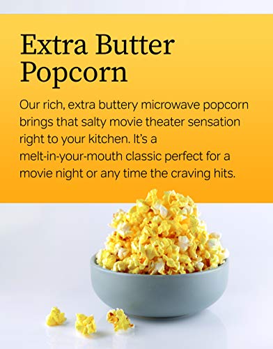 Preferred Popcorn Extra Butter Microwave Popcorn, 36 Pack, Non-GMO 100% ...