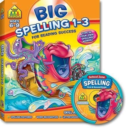 Big Spelling 1-3 for Reading Success School Zone Interactive Ages 6-9 ...