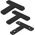 Amazon.com: 6 Pack Post Beam Connectors T Plate, Black T Tie Plates ...