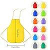 Caydo 12 Pieces 12 Colors Children's Artists Fabric Aprons for Kitchen ...