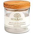 Amazon.com: Berard Glass Storage Jar with Olive Wood Lid, 13.5-Ounce ...