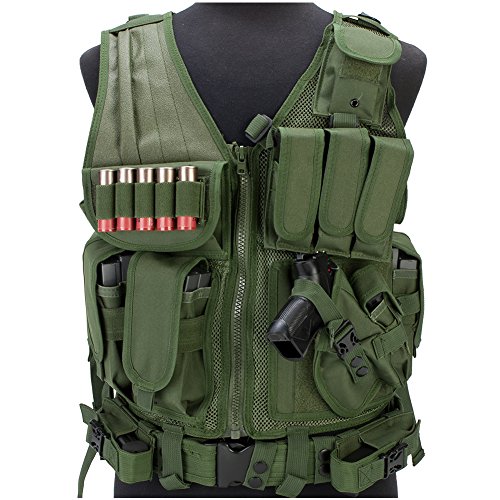 Evike - Matrix Special Force Cross Draw Tactical Vest w/Built in ...