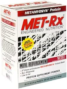 Amazon.com: MET-Rx Meal Replacement Powder, Berry Blast, 2.54-Ounce ...
