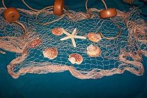 Amazon.com: 10 X 9 Fishing Net, Fish Nets, Netting, Starfish, Sea ...