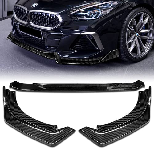 Mua HK5 3 Pieces Real Carbon Fiber Front Bumper Lip Spoiler Splitter ...