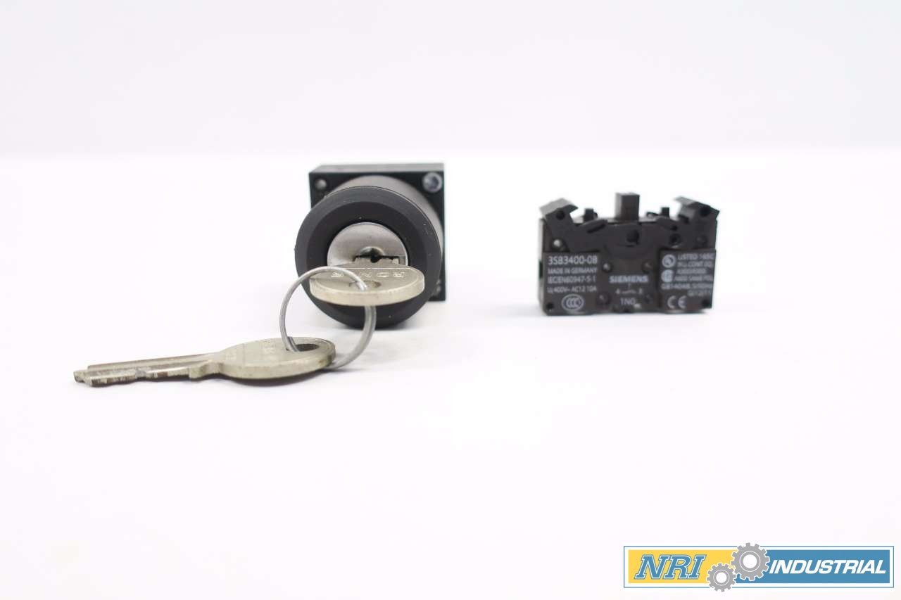 SIEMENS 3SB3400-0B Key Switch Contact Block Assembly D555441: Amazon ...