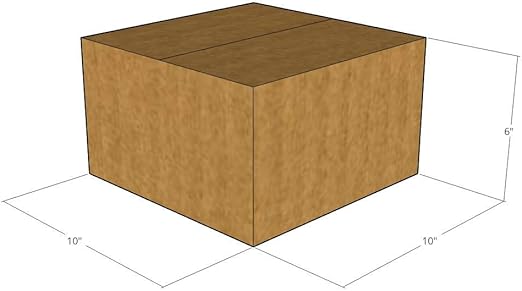 Amazon.com : 5 Corrugated Boxes 10x10x6 32 ECT - New for Packing or ...
