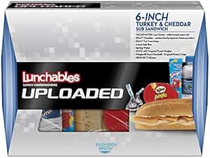 Lunchables Uploaded Turkey Sub Sandwich Lunch Combo (15 oz Box): Amazon ...