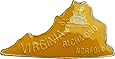 Amazon.com : Virginia - State Map Lapel Pin : Garden & Outdoor