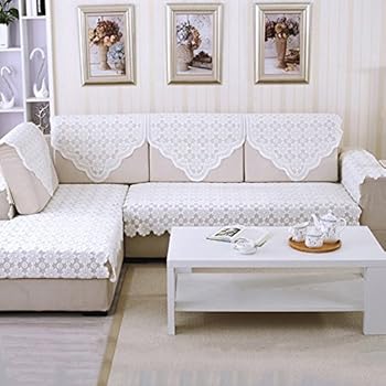 Amazon.com: yazi Lace Sofa Back Covers Table Sofa Doily 25 inch by 29 1 ...
