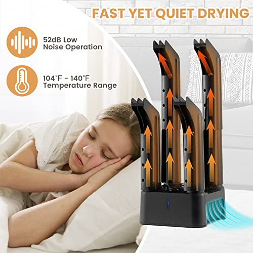 COSTWAY Boot Dryer, Boot Dryers and Deodorizer with 180 Mins Timer ...