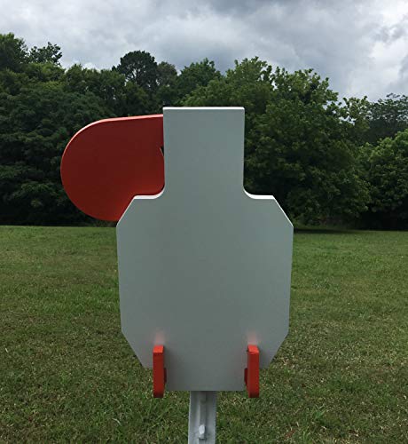 AR500 Steel Hostage Reactive IDPA Shooting Target 3/8in 7X12 for T-Post ...
