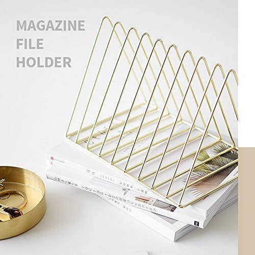 File sorter Desktop File Folder Stand File Organizer Triangle Magazine ...