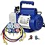 Amazon.com: XtremepowerUS 3CFM or 4CFM Air Vacuum Pump HVAC A/C Refrigeration Kit AC Manifold ...
