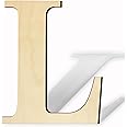 Amazon.com: 17 Inch Unfinished Wood Letter for Wall Decor, Paintable ...