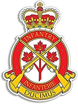 Amazon.com: Canadian Infantry Branch Badge Shaped Sticker (decal logo ...