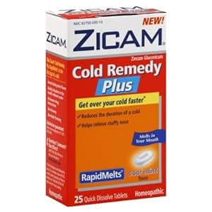 Amazon.com: Zicam Cold Remedy Plus Rapid Melts Tablets, Cool Mint ...