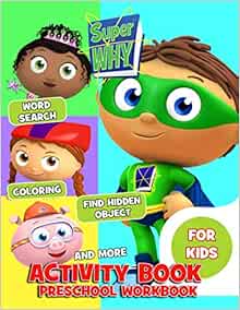 Super Why Activity Book Preschool Workbook For Kids: A Interesting ...