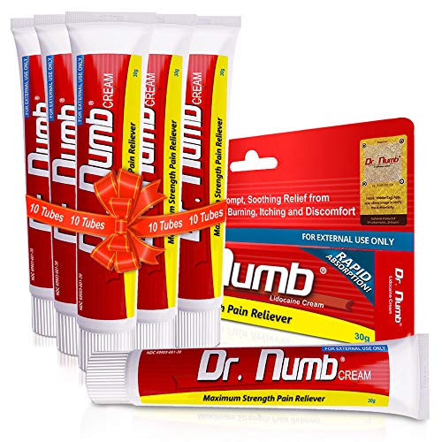 Dr. Numb Tattoo Numbing Cream - 5% Lidocaine Topical Anesthetic ...