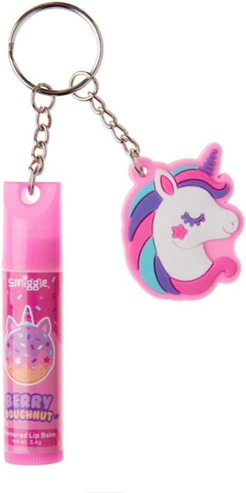 Smiggle Lip Balm w/ Unicorn Keyring (Berry Doughnut Flavour): Amazon.co ...