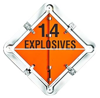 Labelmaster 21-10SFO 10 Legend Hazmat Flip Placard System for Trailers ...