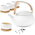 Amazon.com | ZENS Modern Japanese Tea Set, 27 oz Ceramic Japanese ...