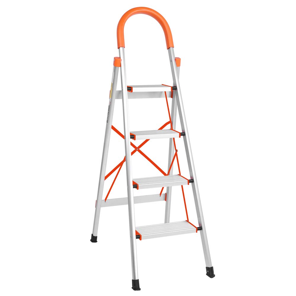 Mua LUISLADDERS Folding Step Ladder 4 Step Ladder Aluminum Step Stool ...