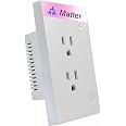 Smart Wall Outlet, Matter Smart Socket,16A Plug Charger Smart Power ...