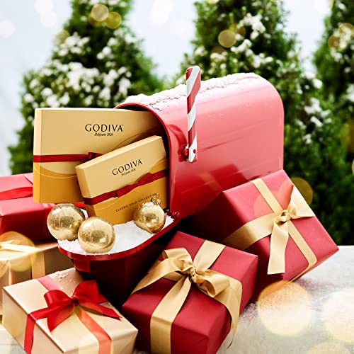 Godiva Chocolatier Holiday Gift Box with Red Ribbon – 36 Piece Assorted ...
