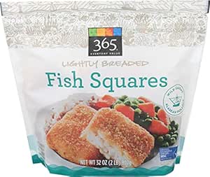 365 Everyday Value, Lightly Breaded Fish Squares, 32 oz, (Frozen ...